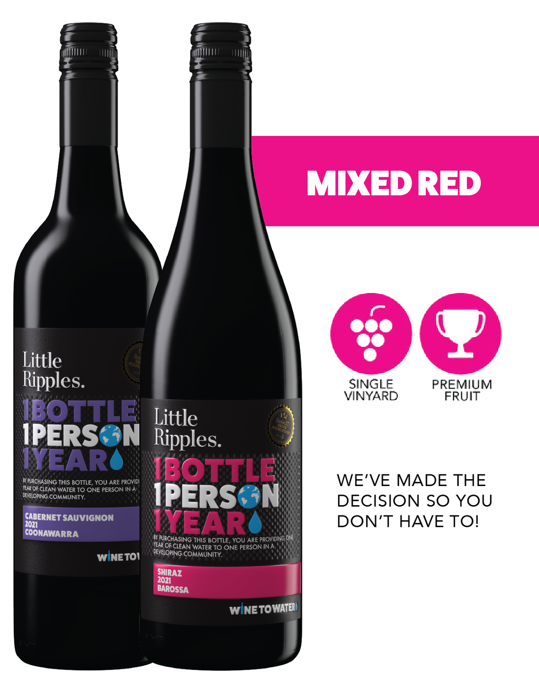 Little Ripples | Premium Australian Wines for a Cause | Red Wine 6 Pack